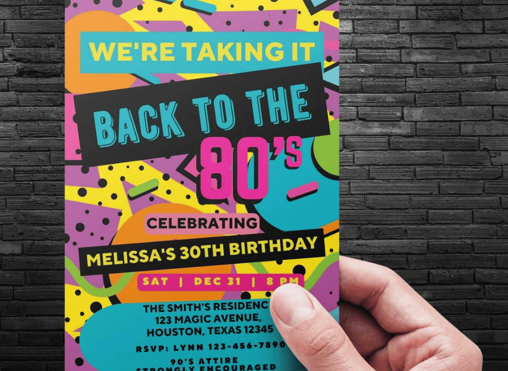 13 Rad Items to Make Your 80s Theme Party Totally Tubular