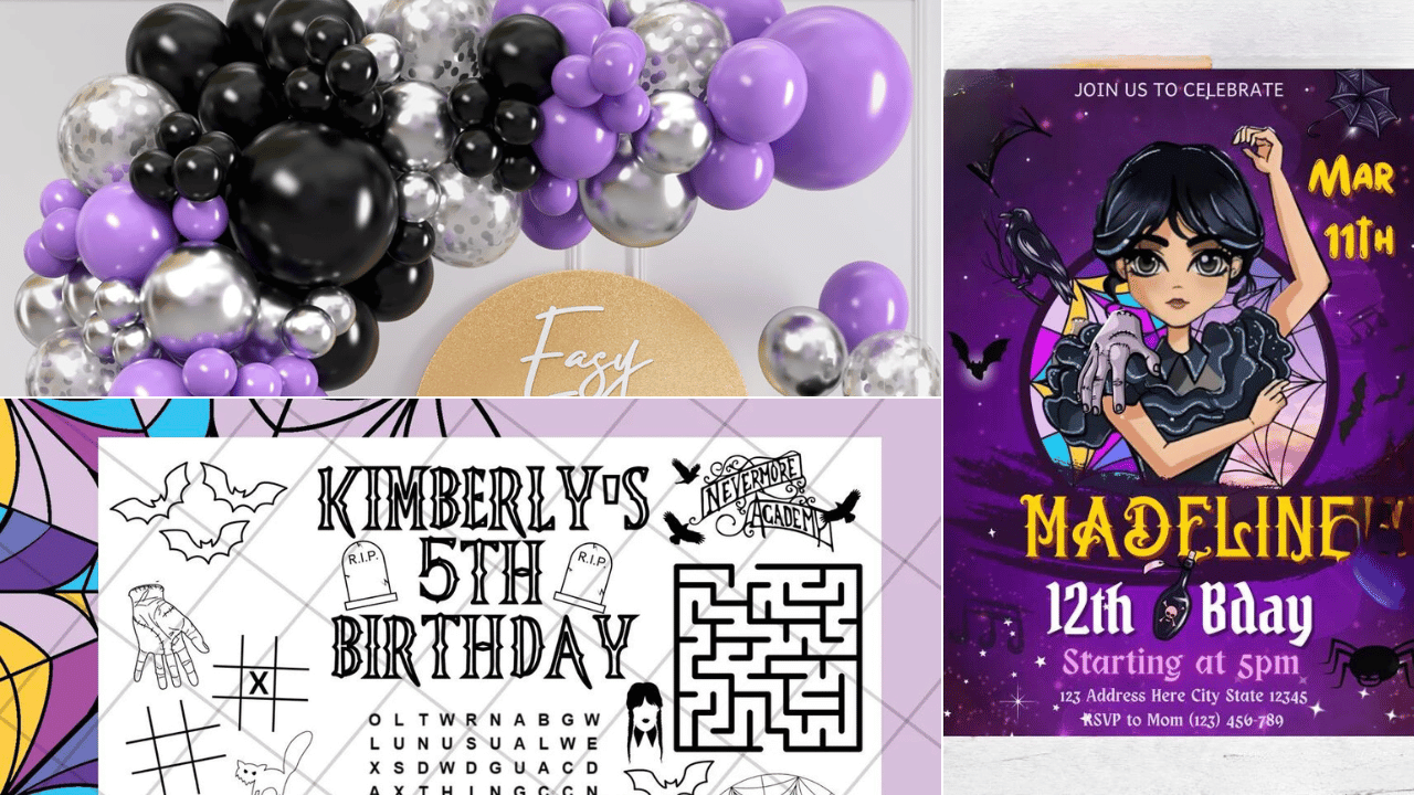 Creep It Real: 6 Gravest Wednesday Addams Party Decorations!